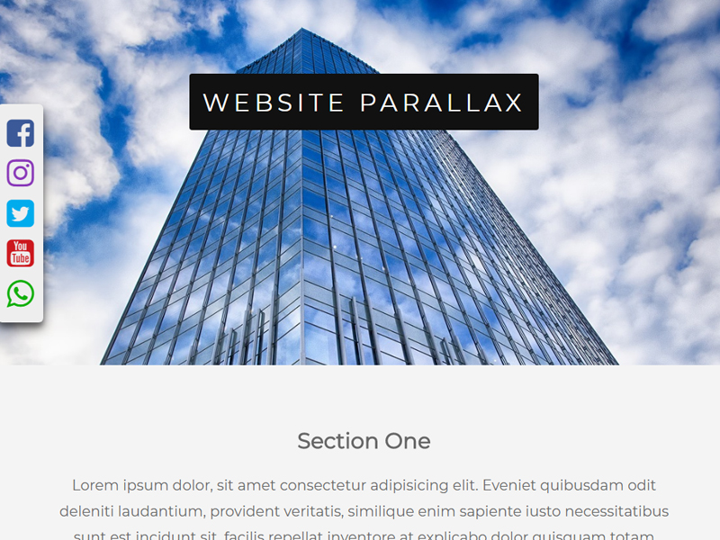 Template clean cu parallax - Blog De IT